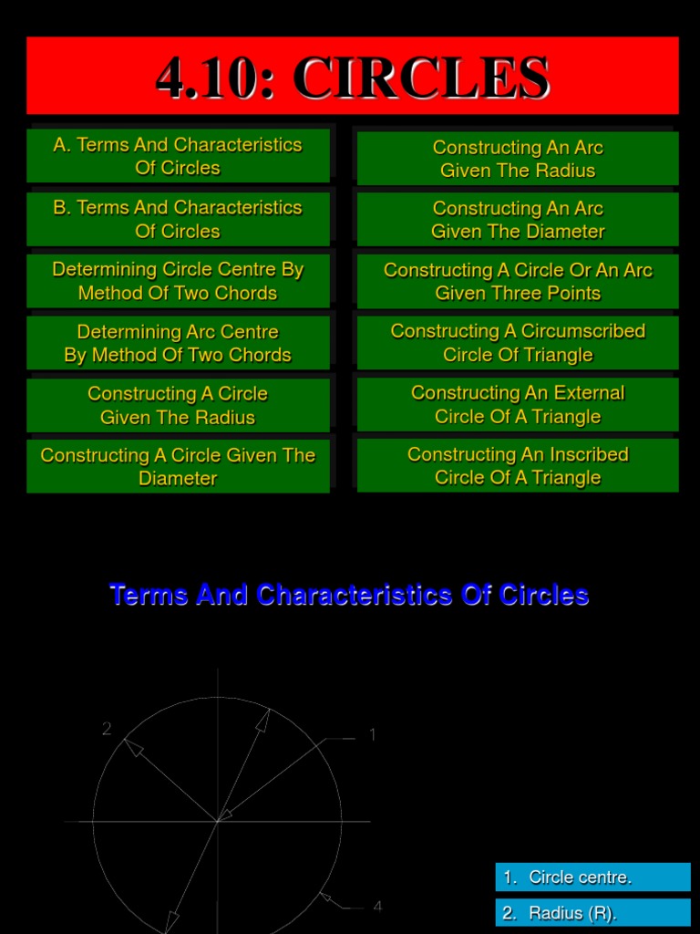 Geometric Constructions of Circles: Methods for Determining Centers and ...