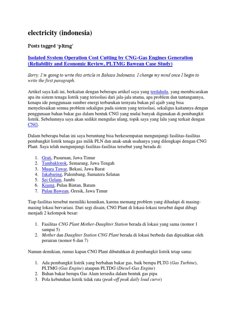 PLTG Dan PLTMG | PDF