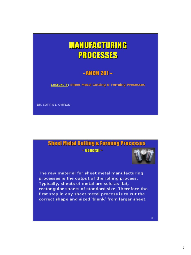 Microsoft Powerpoint Lecture5 Pdf Pdf Sheet Metal Metals 