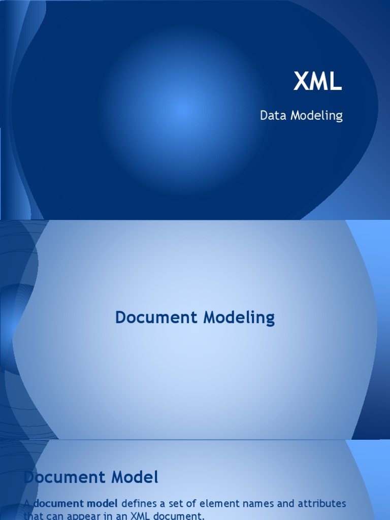 Data Modeling | PDF | Xml | Xml Schema