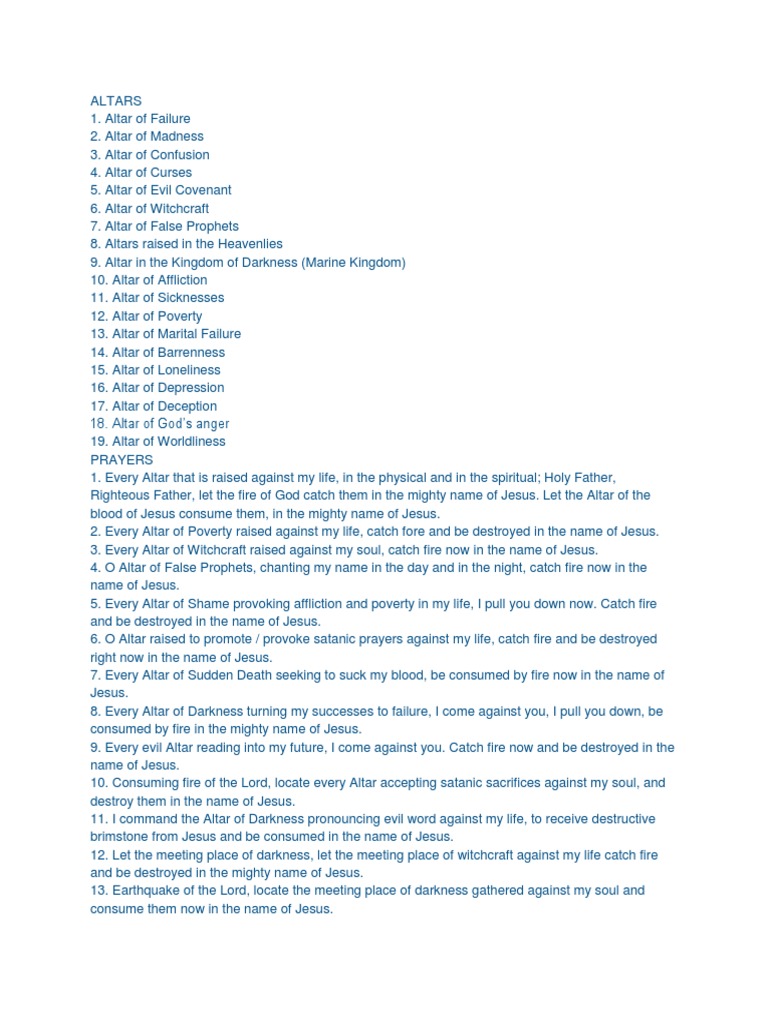 Breaking Altars | PDF | Altar | Witchcraft