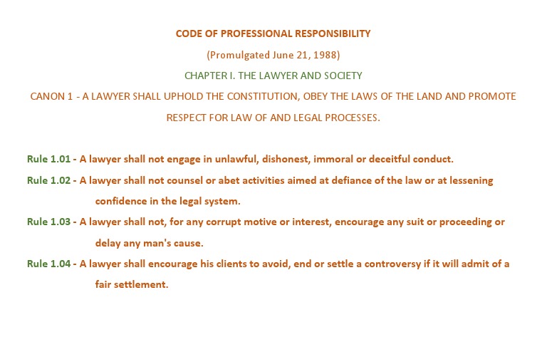 Code of Professional Responsibilityindex | PDF | Politics | Law