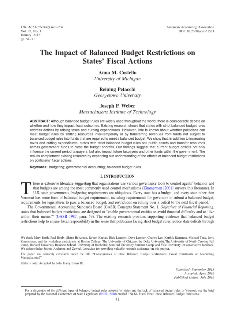 Balance Budget | PDF | Government Budget Balance | Fund Accounting