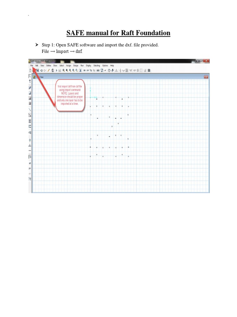 SAFE Manual Raft Slab PDF | PDF | Column | Engineering