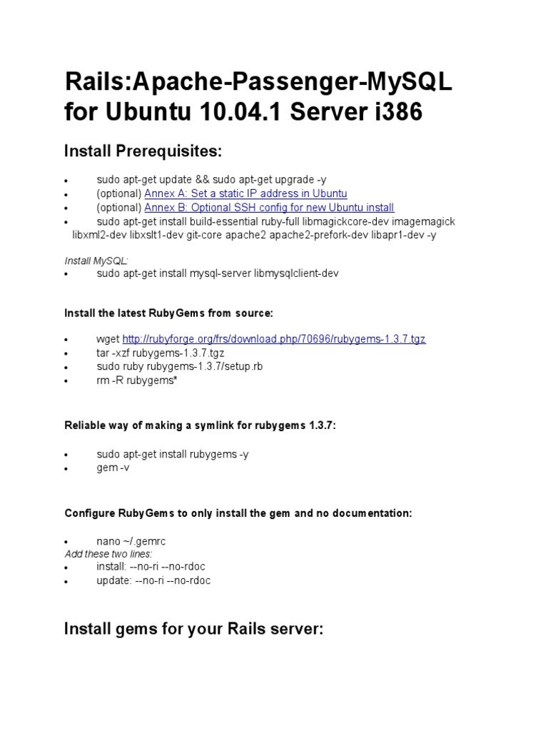 Works Ubuntu Apache Passenger Pdf Computer File Secure Shell