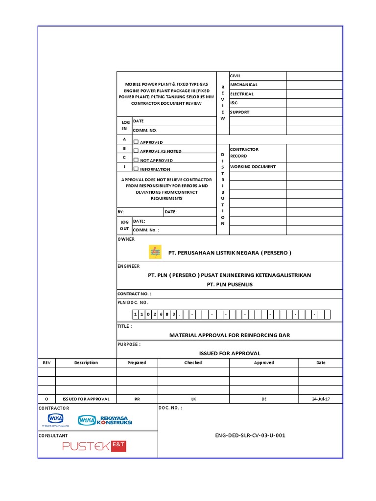 Rebar Approval for Power Plant | PDF | Building Materials | Materials