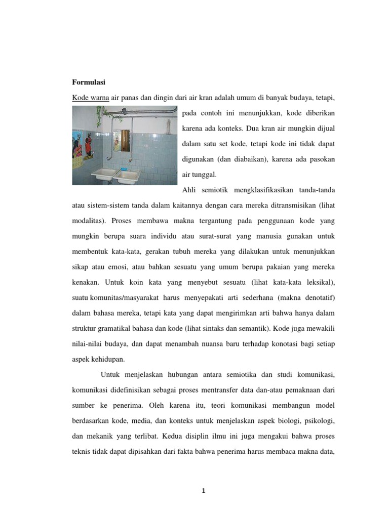 Tugas Semiotika | PDF | Ilmu Sosial | Filsafat