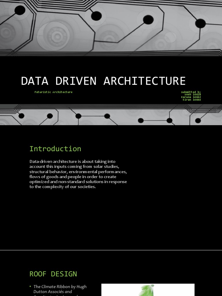 Data Driven Architecture | PDF | Architect | Geometry