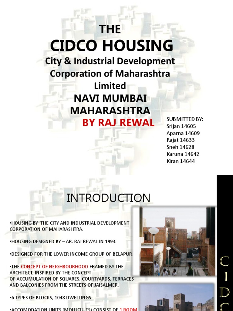 Cidco Finalppt | PDF | Concrete | Building Engineering