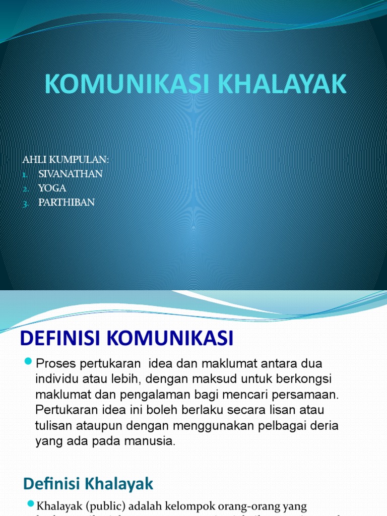 Komunikasi Khalayak | PDF