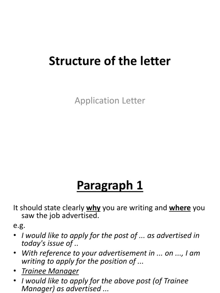 Structure of The Letter-Job Application | PDF | Hong Kong | Résumé