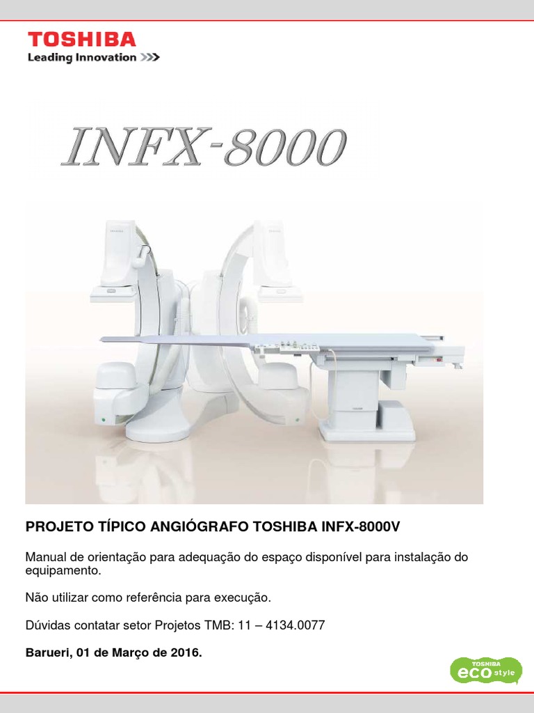 Layout Tipico Angiografo Toshiba INFX 8000V Can Embu PDF | PDF