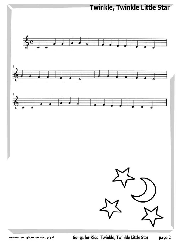 Twinkle Twinkle Little Star - Music PDF | PDF