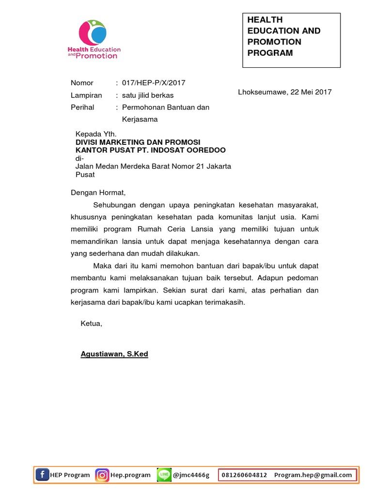 Permohonan Dana CSR | PDF