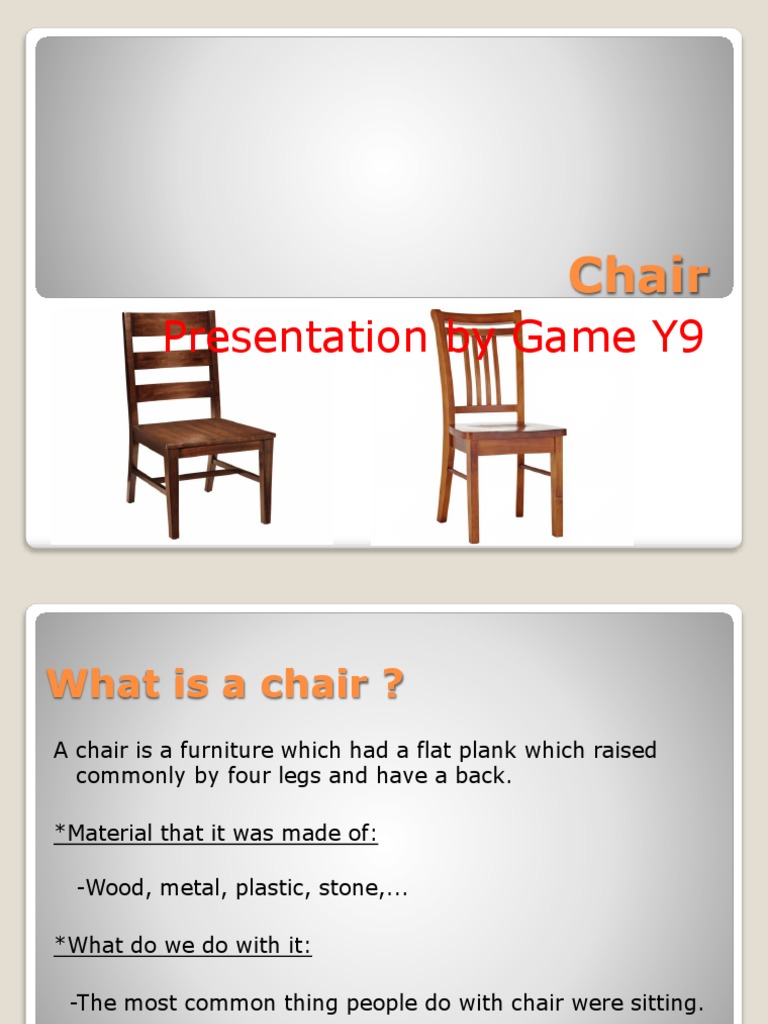 History and Uses of Chairs | PDF