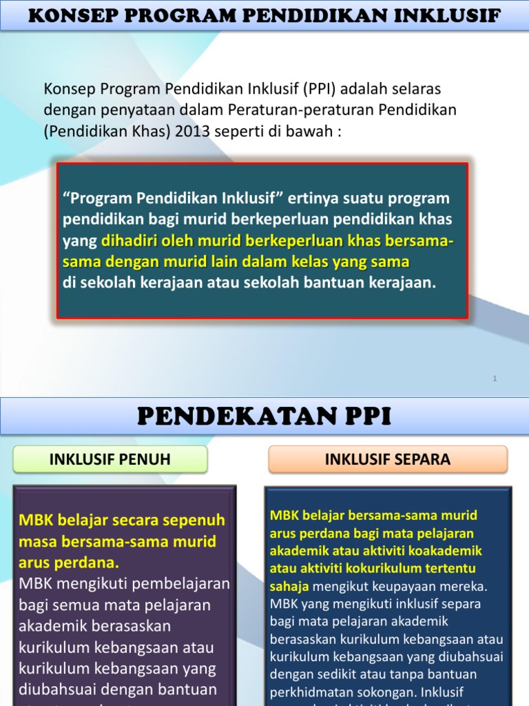 Program Pendidikan Inklusif PDF | PDF