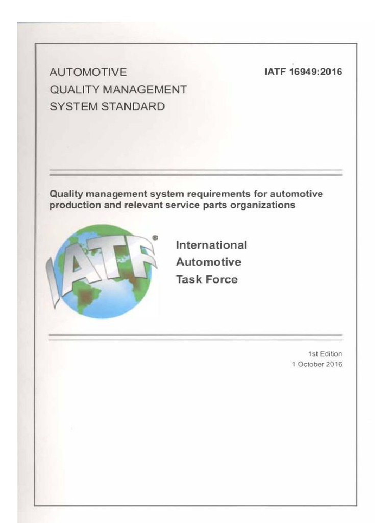 Iatf 16949 | PDF