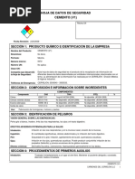 MSDS Del Pegamento para PVC | PDF | Agua | Combustión