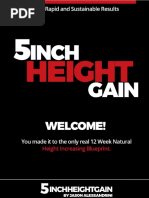 The 5 Inch Height Gain 6ft6 Method! | PDF | Vertebral Column | Growth Hormone
