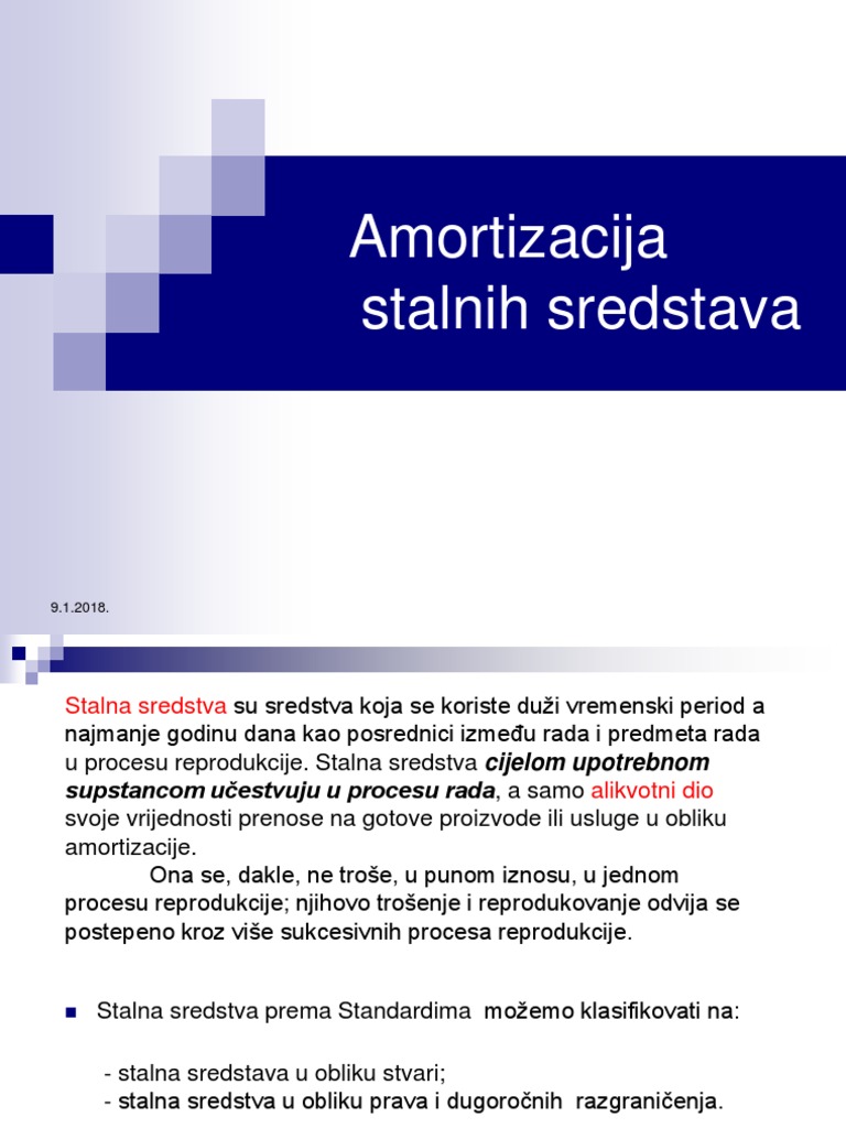Amortizacija Final | PDF