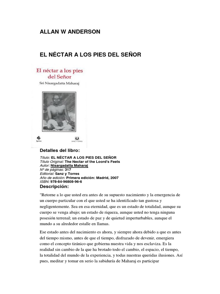 Allan W Anderson | PDF | Esencia | Conocimiento