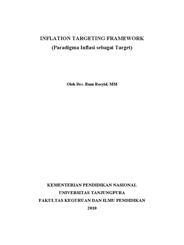Inflation Targeting Framework | PDF