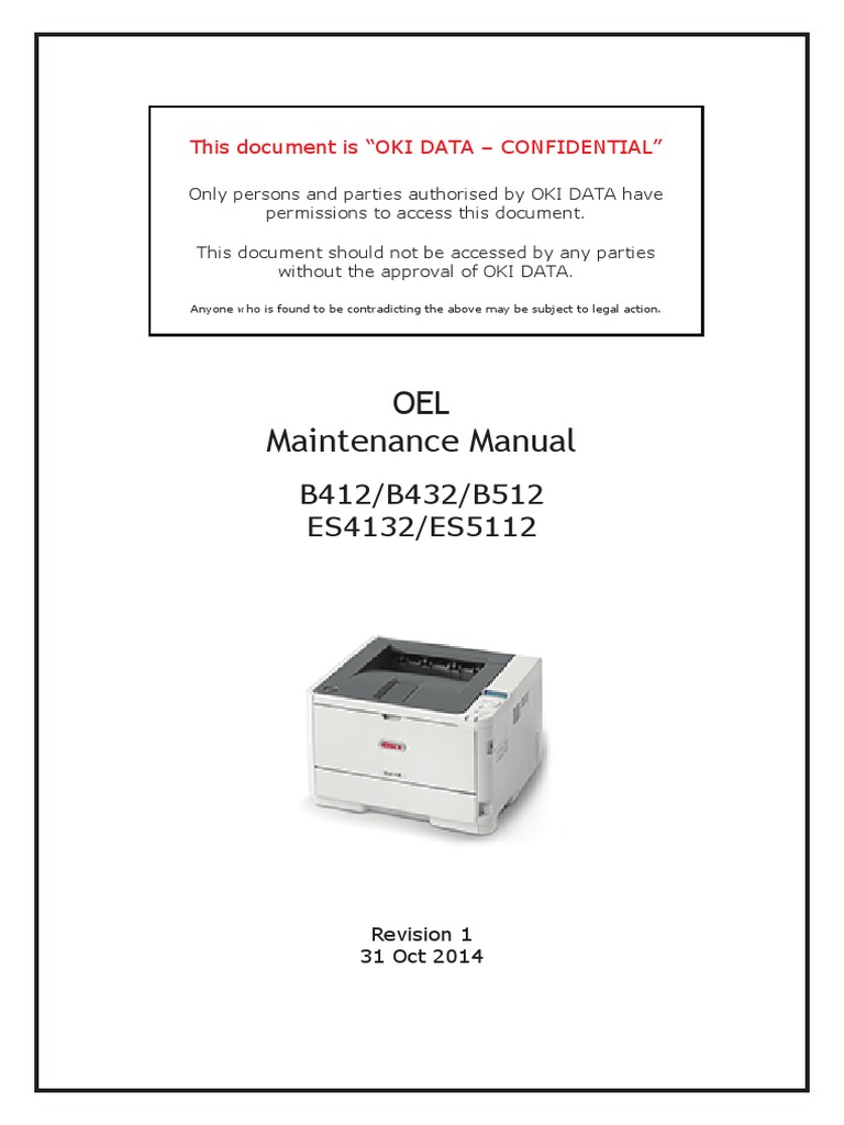 OKI B412,432,512 Maintenance Manual | PDF | Usb | Troubleshooting