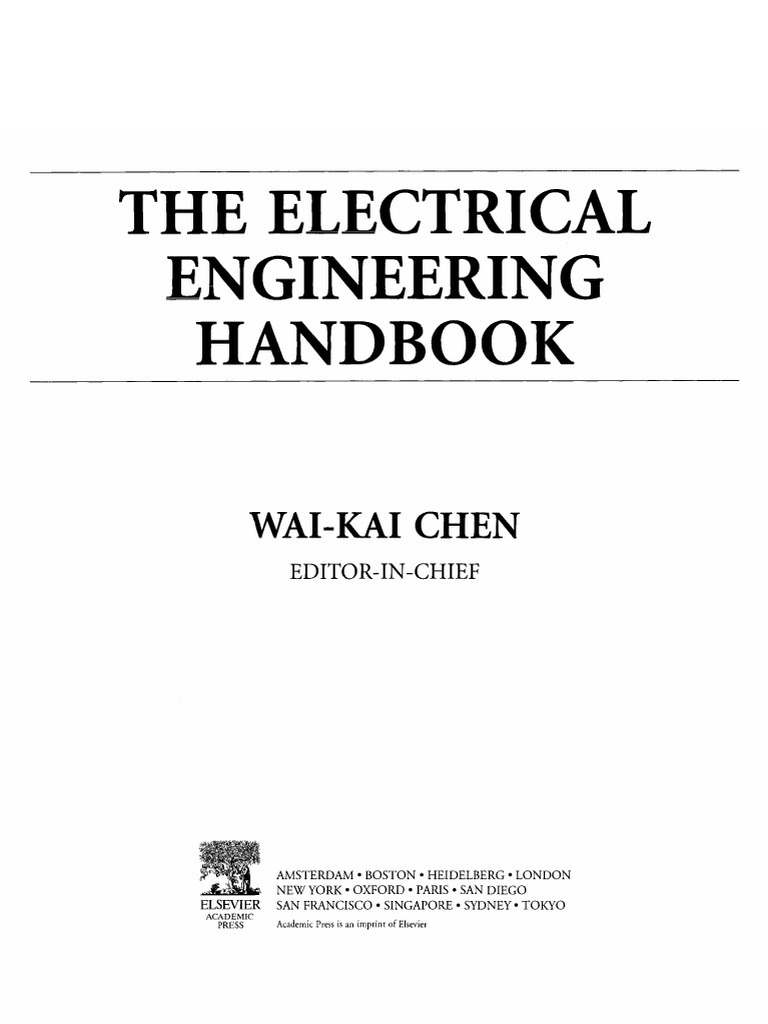 The Electrical Engineering Handbook: Wai-Kai Chen | PDF | Electrical ...
