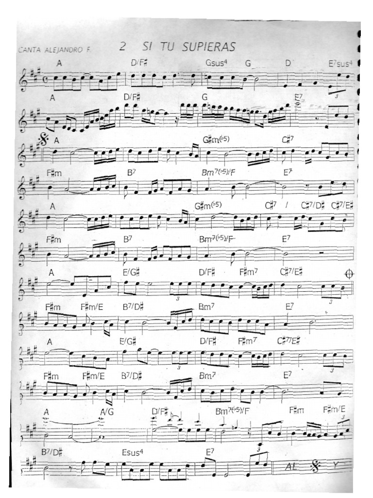 Si Tu Supieras Partitura Pdf