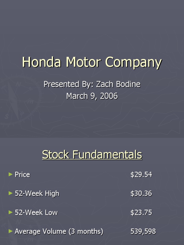 Honda | PDF | Valuation (Finance) | Honda