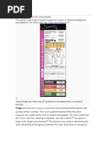 Canadian Triage Acuity Scale (CTAS) | PDF | Emergency Department | Pain
