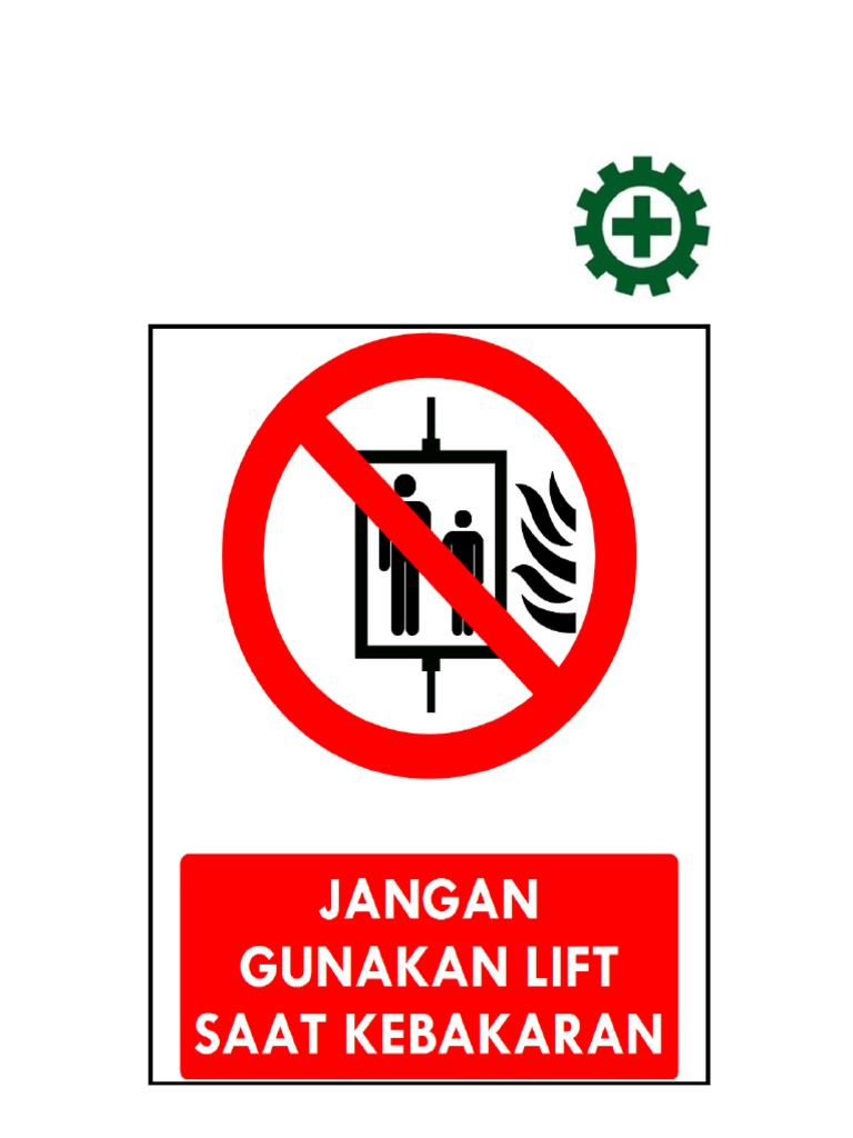 Jangan Menggunakan Lift Saat Kebakaran | PDF