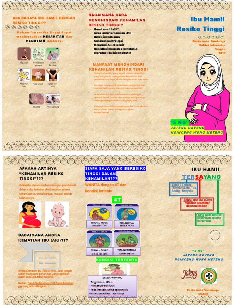 Layout Ibu Hamil Risti Leaflet | PDF
