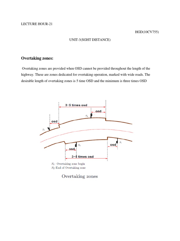 Overtaking Zone and Sight Distance On Uncontrolled Intersection | PDF