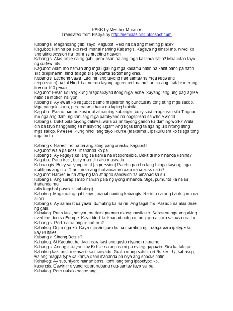 KPKK by Melchor Morante | PDF