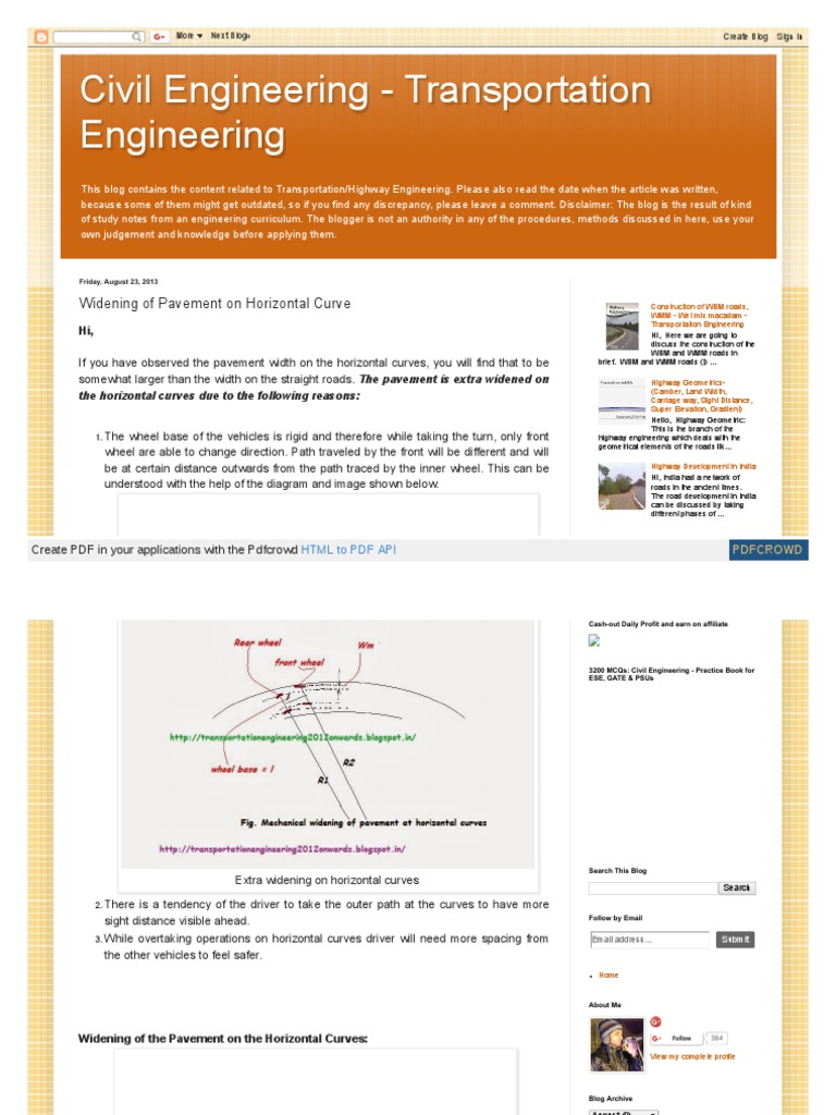 Transportationengineering2012onwards Blogspot in 2013 08 Wid | PDF ...