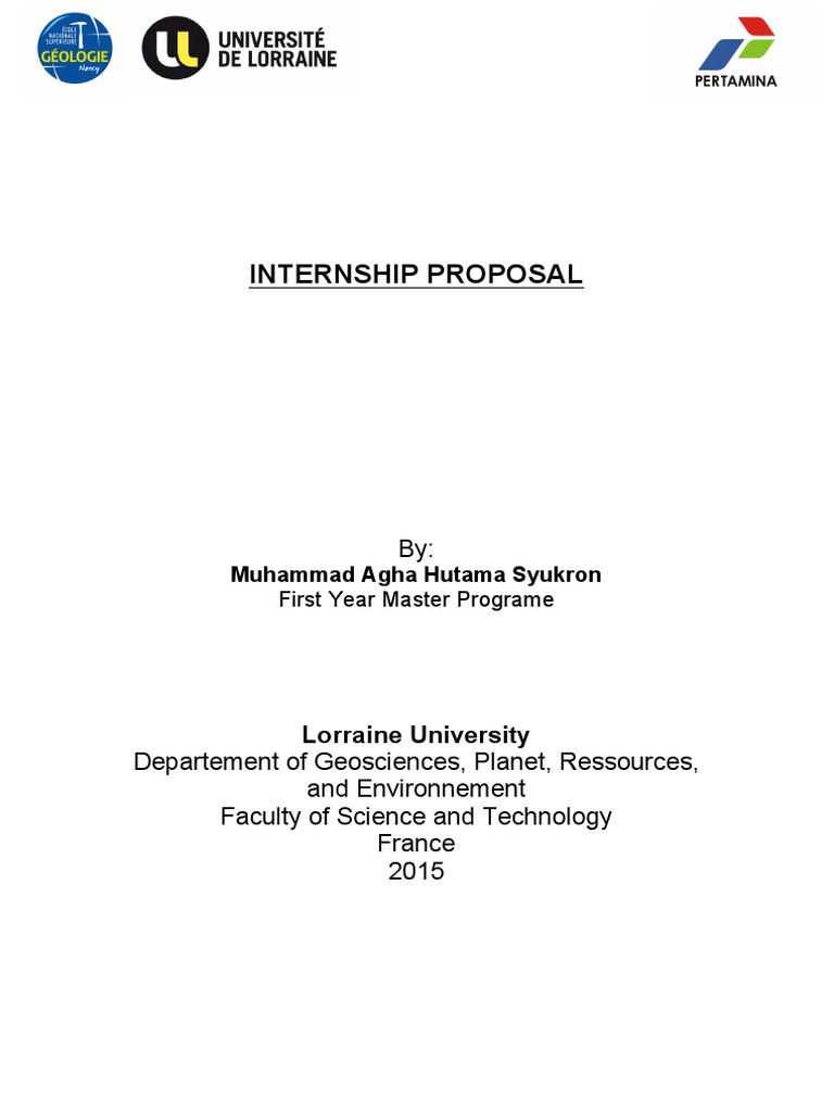 Internship Proposal Pertamina | PDF | Internship | Job Hunting