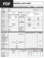 CS Form No. 212 Revised Personal Data Sheet Sample Form | Crimes ...
