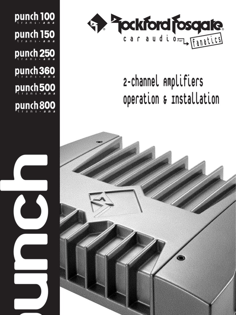 Punch 250 Manual | Download Free PDF | Loudspeaker | Electronic Filter