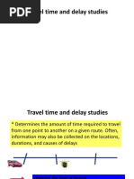 Methods of Speed and Delay Study | PDF | Traffic | Transport