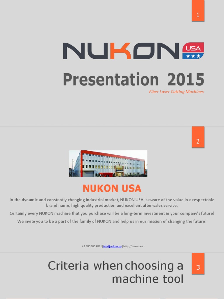 NUKON USA Presentation2015 | PDF | Laser | Optical Fiber