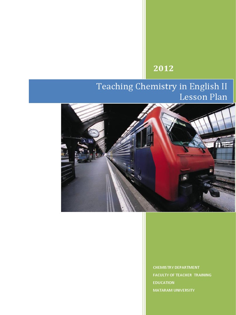 Teaching Chemistry in English II Lesson Plan | PDF | Gases | Physical ...