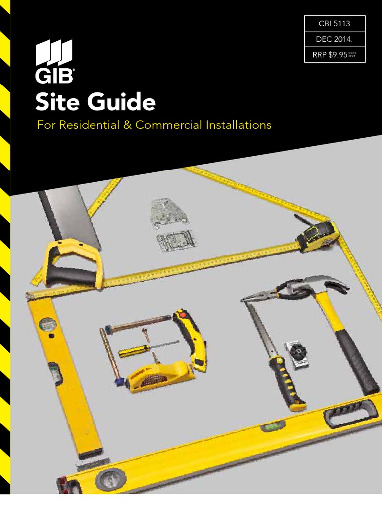 GIB Site Guide 2014 PDF | PDF | Drywall | Framing (Construction)
