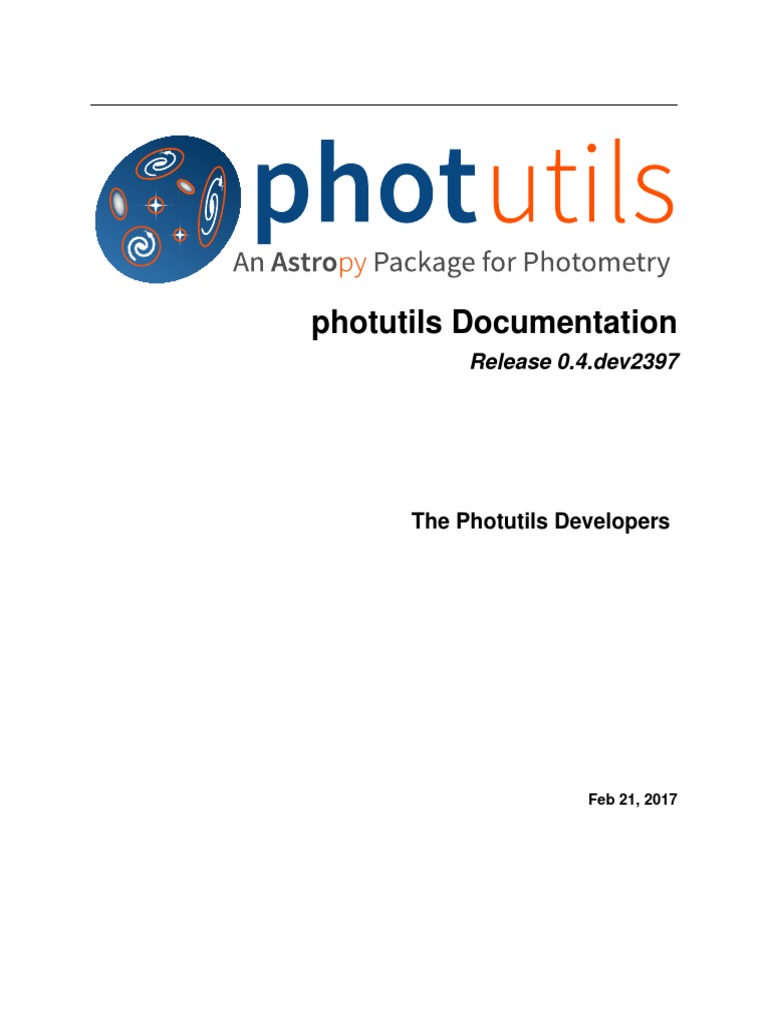 Photutils | PDF | Median | Xcode