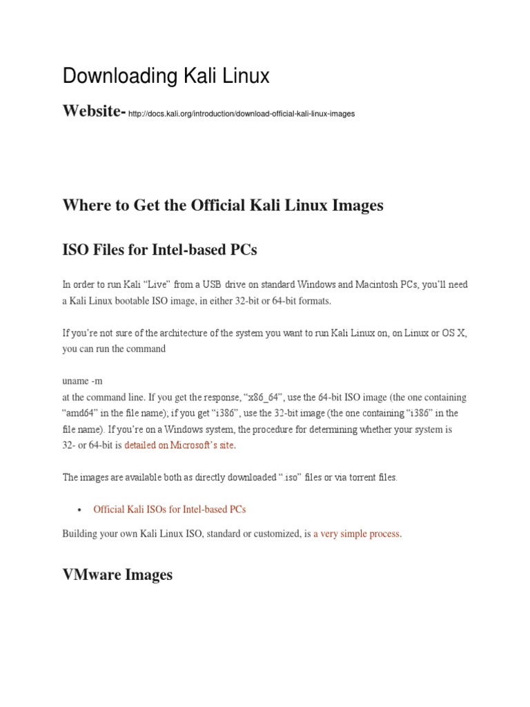 Kali Linux GN | PDF | 64 Bit Computing | Microsoft Windows