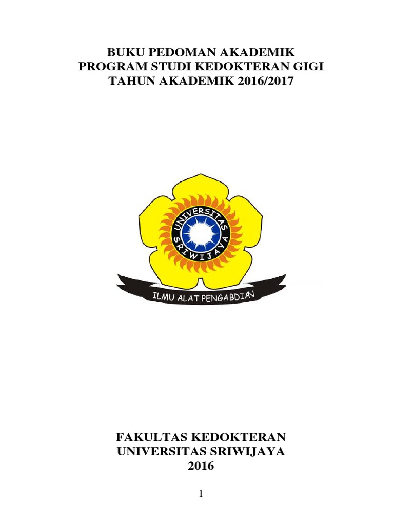 Buku Pedoman Akademik PSKG Ta 2016-2017 | PDF | Sains & Matematika