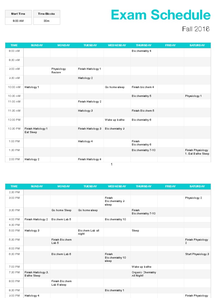 Exam Schedule Updated | PDF | Natural Sciences | Psychological States