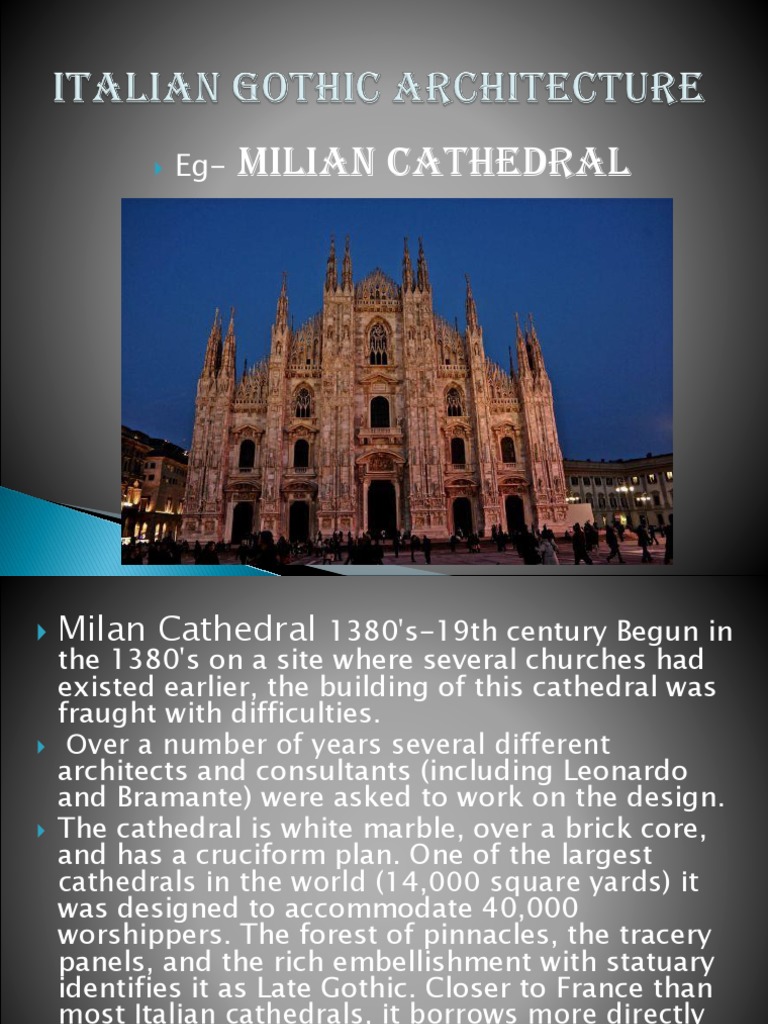 Italian Gothic Architecture HA Presentation | PDF | Gothic Architecture ...