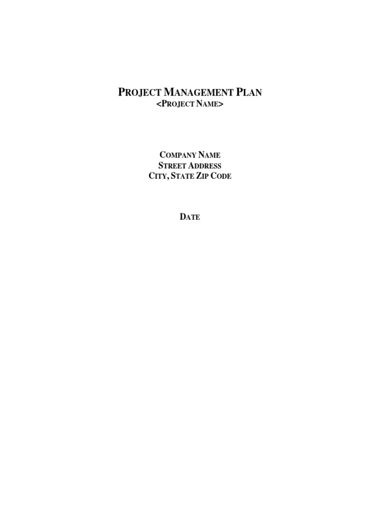 Project Management Plan | PDF | Project Management | Product Development