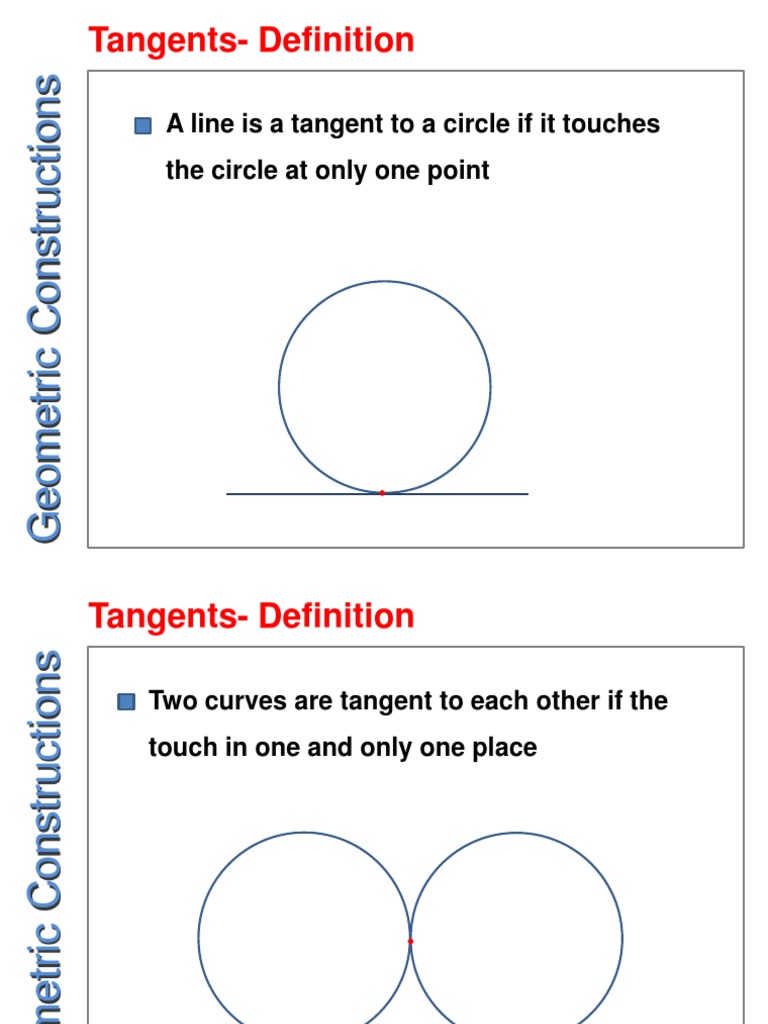 Tangents & Geometric Constructions | PDF | Tangent | Circle